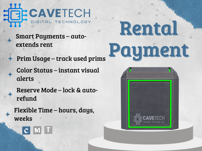 Second Life Marketplace - Cavetech - Rental Payment